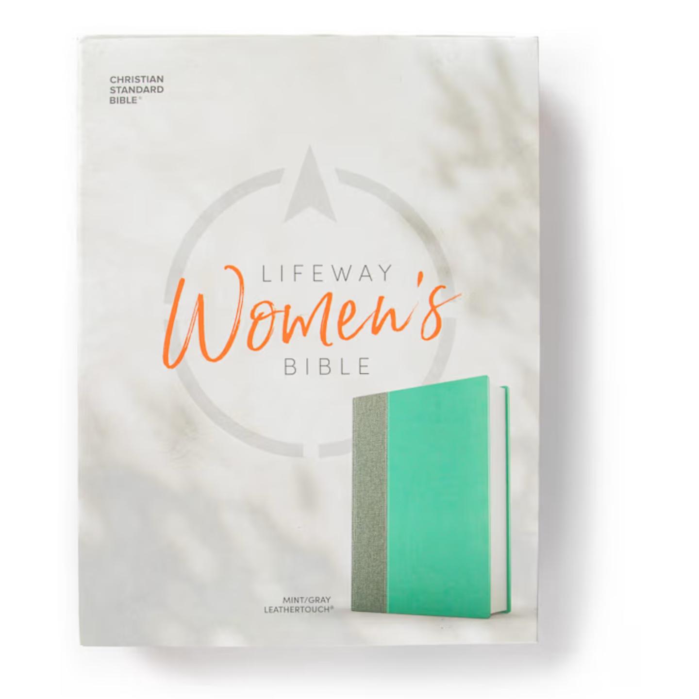 CSB Lifeway Women's Bible, Mint/Gray LeatherTouch (9781087757537): CLC ...